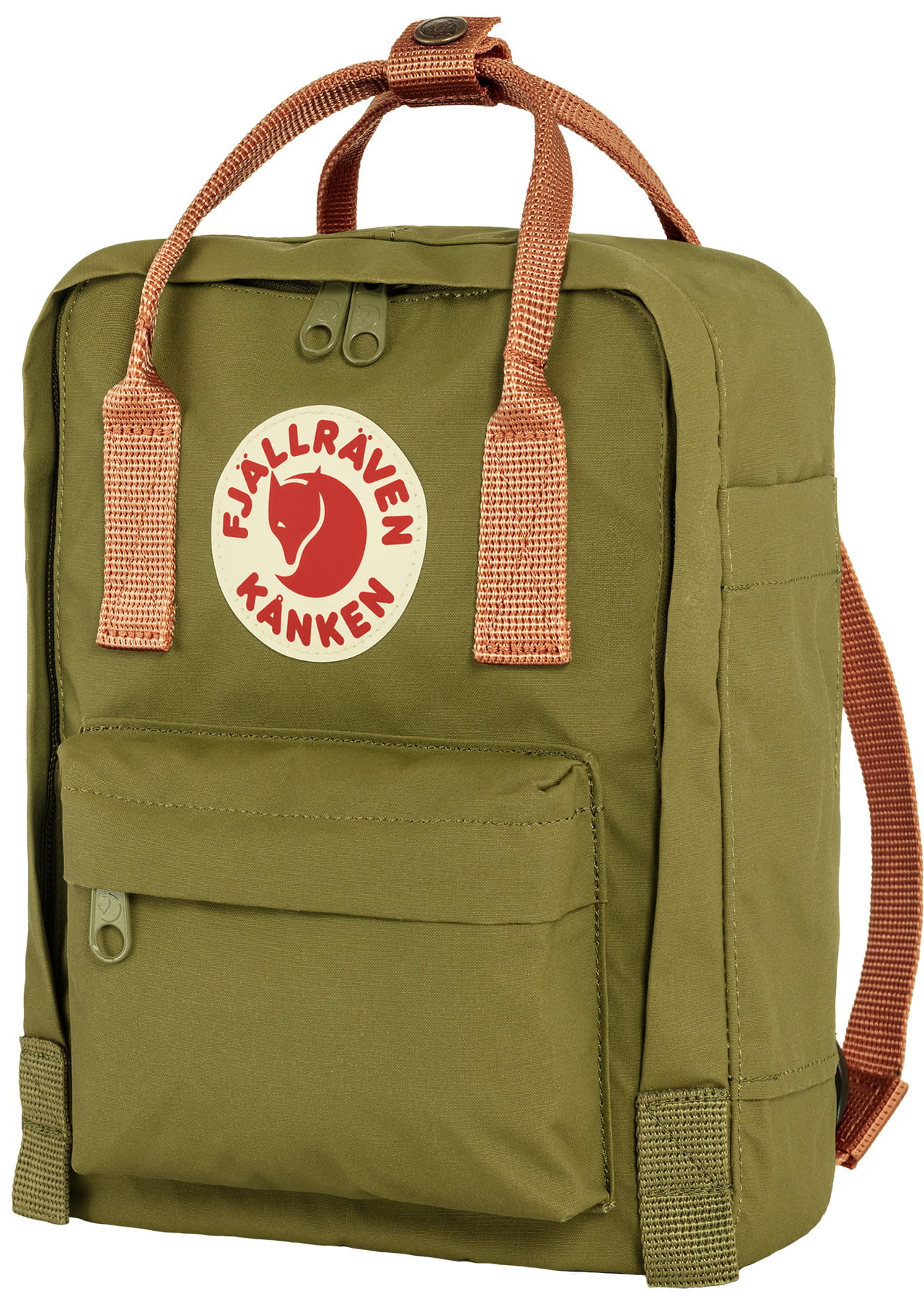 Plecak Kanken Mini Fjallraven - 631-241 - Foliage Green-Peach Sand ...